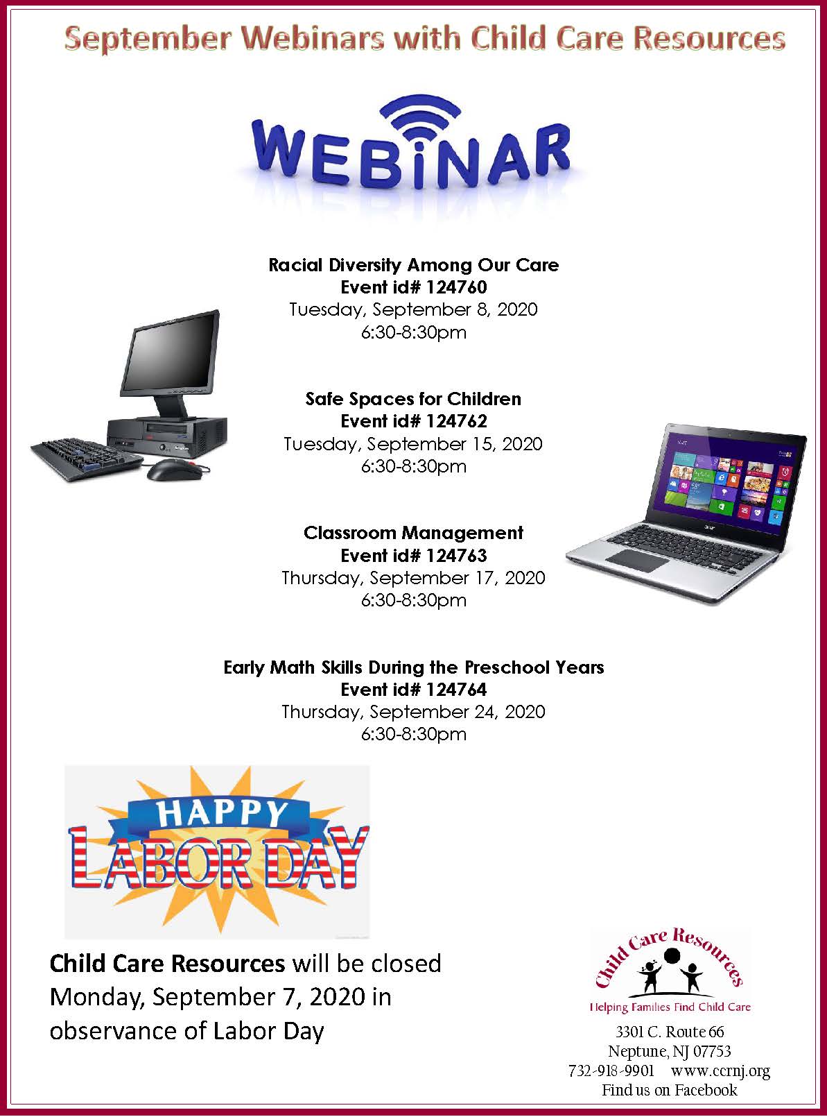 Child Care Resources | September Professional Development